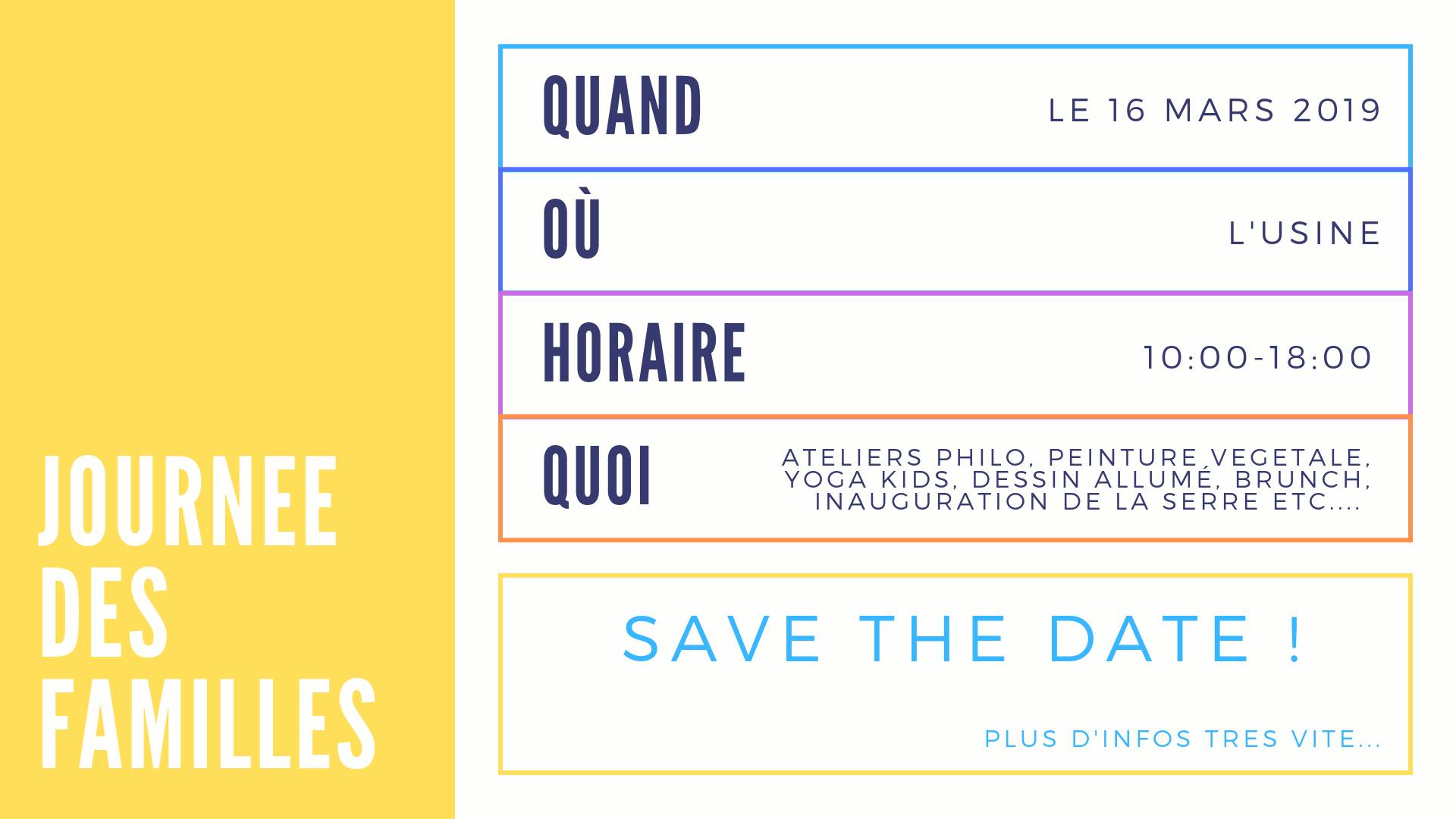 16/03/19 - Atelier - Journée des familles Frida/L'Usine - SEVE Belgium ASBL